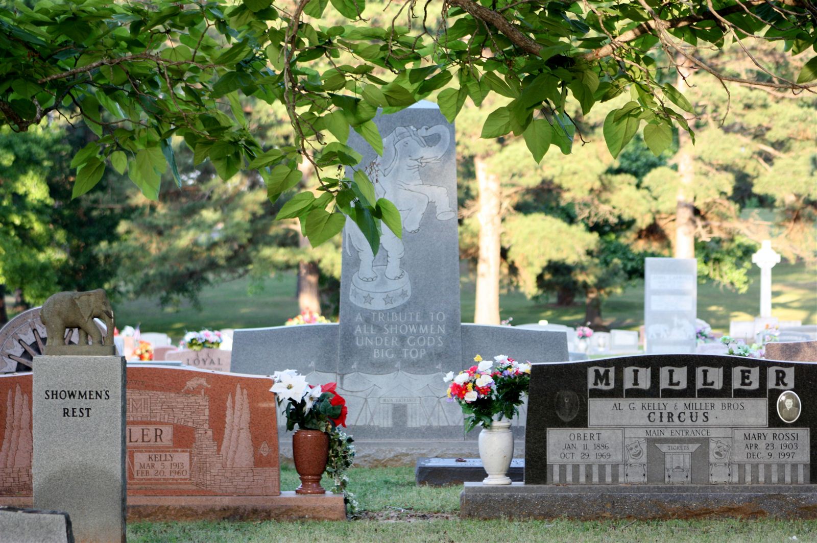 Locations Hub - Mount Olivet Cemetery - Circus Cemetery - Showman's Rest