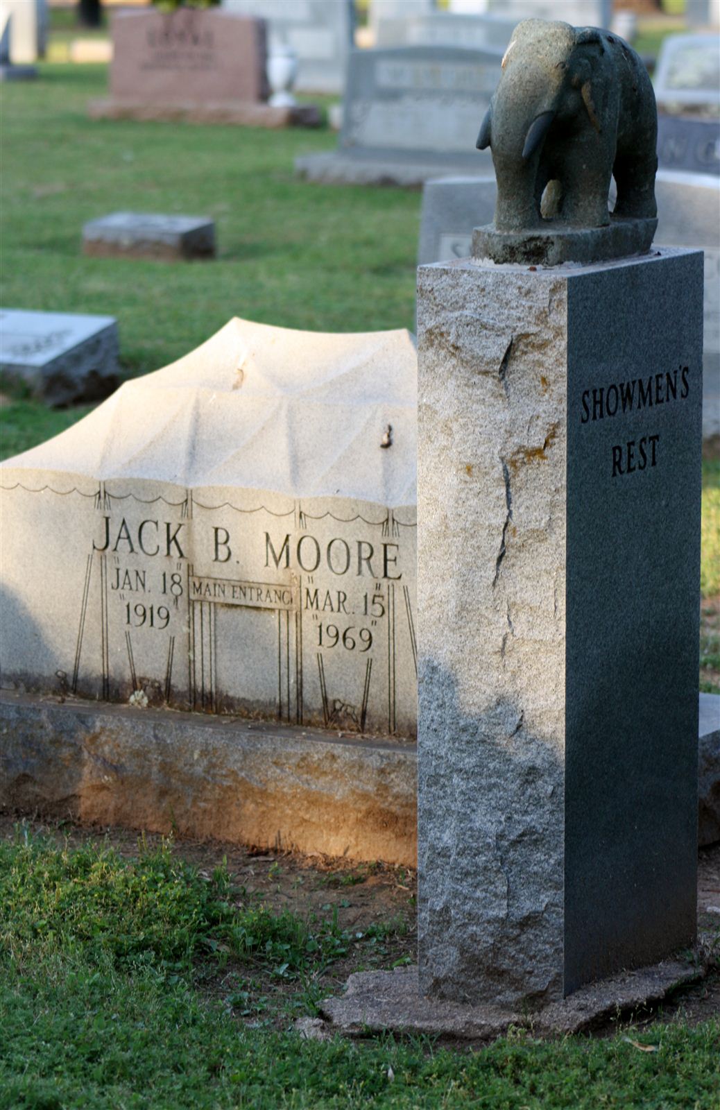 Locations Hub - Mount Olivet Cemetery - Circus Cemetery - Showman's Rest